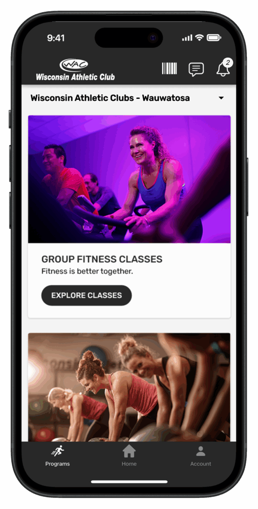 WAC+ App - Group Fitness Guides - Wisconsin Athletic Club
